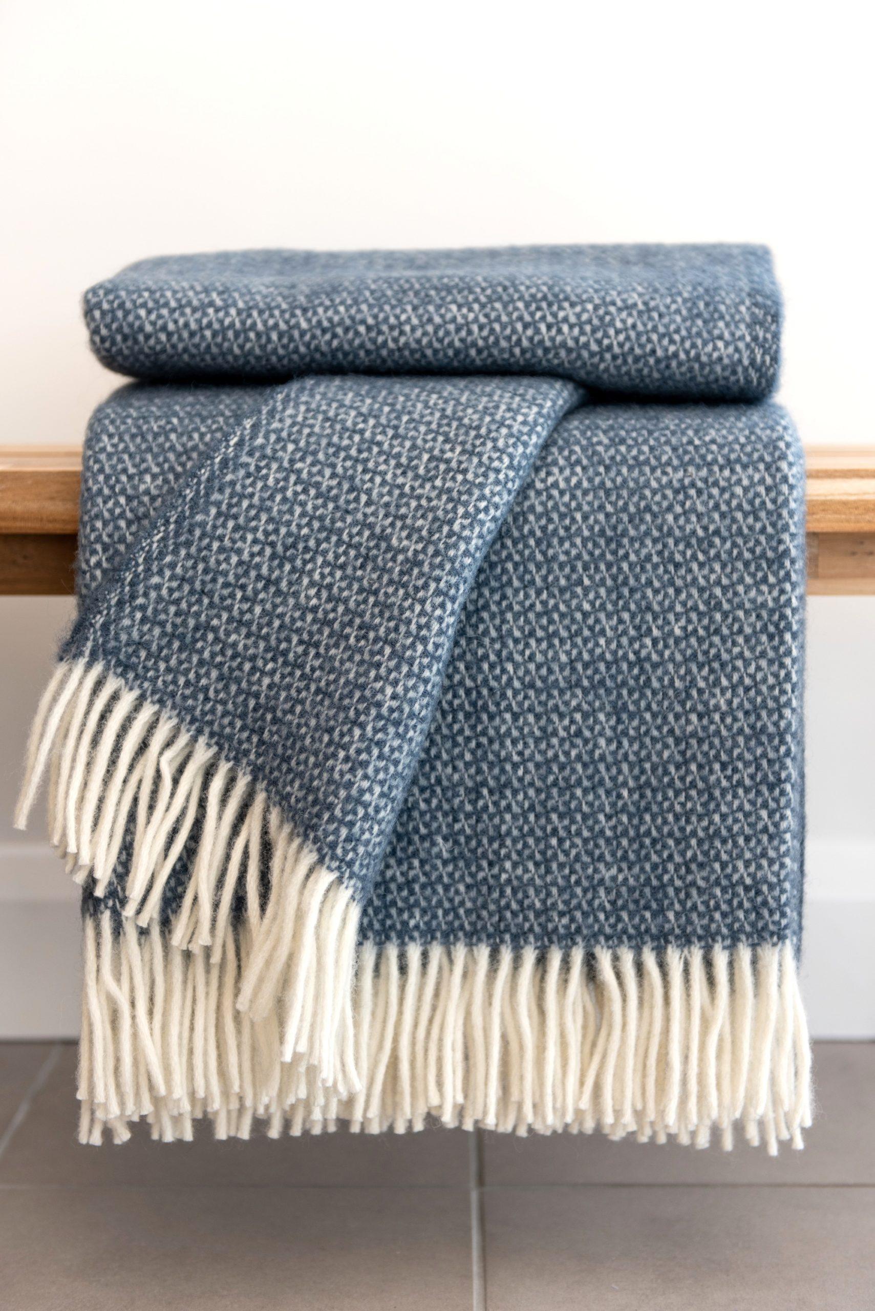 Slate blue throw | Tom Lane