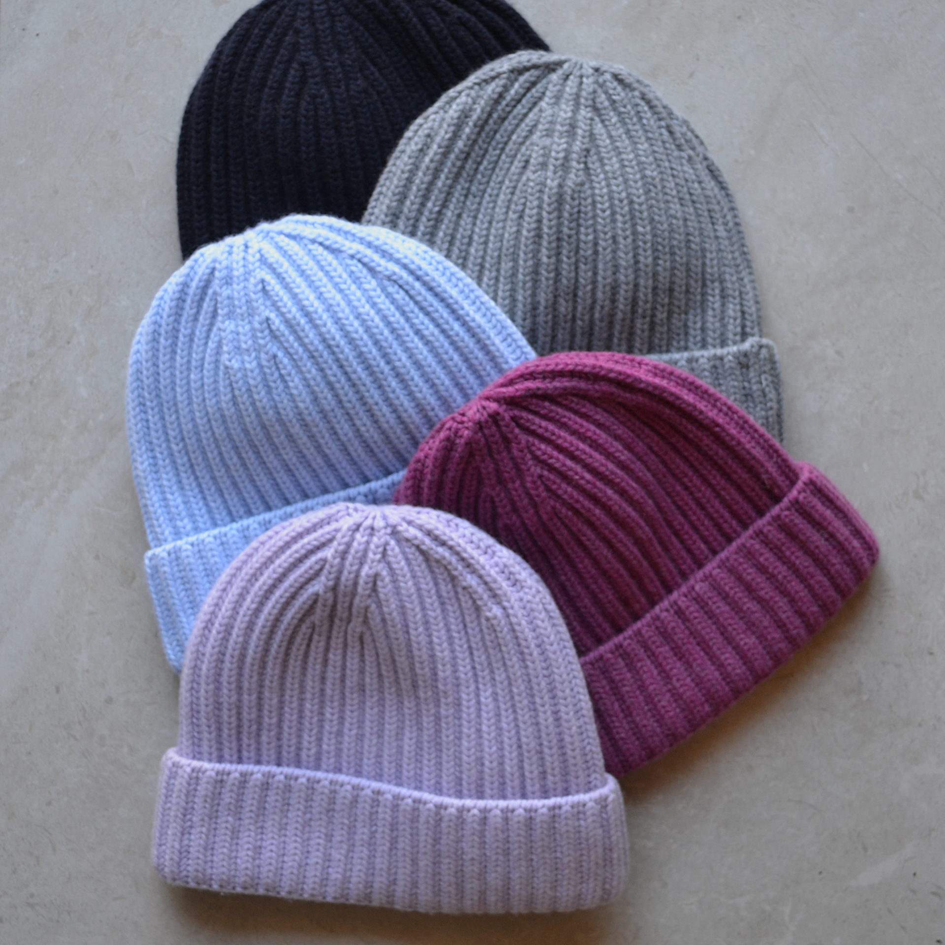 Chunky Cashmere Beanie - Tom Lane